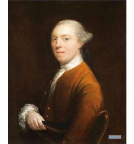 肖像 絵画 有名な絵画の芸術複製 - トマス・ゲインズバラ (Thomas Gainsborough） - 大型カスタム絵画 - キャプテンシャープ